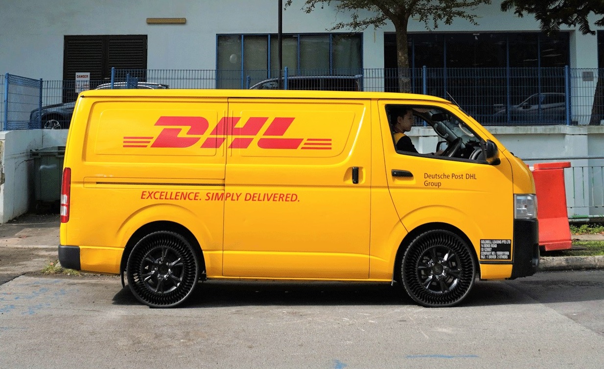 Armada Van DHL Express Mulai Pakai Ban Tanpa Udara Dari Michelin ...