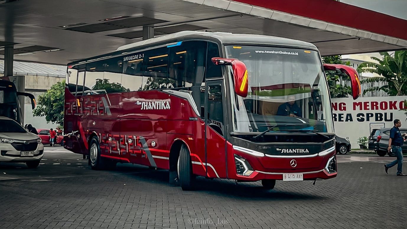 PO New Shantika Rilis 4 Bus Anyar, Andalkan Sasis Mercedes-Benz OH1626L ...
