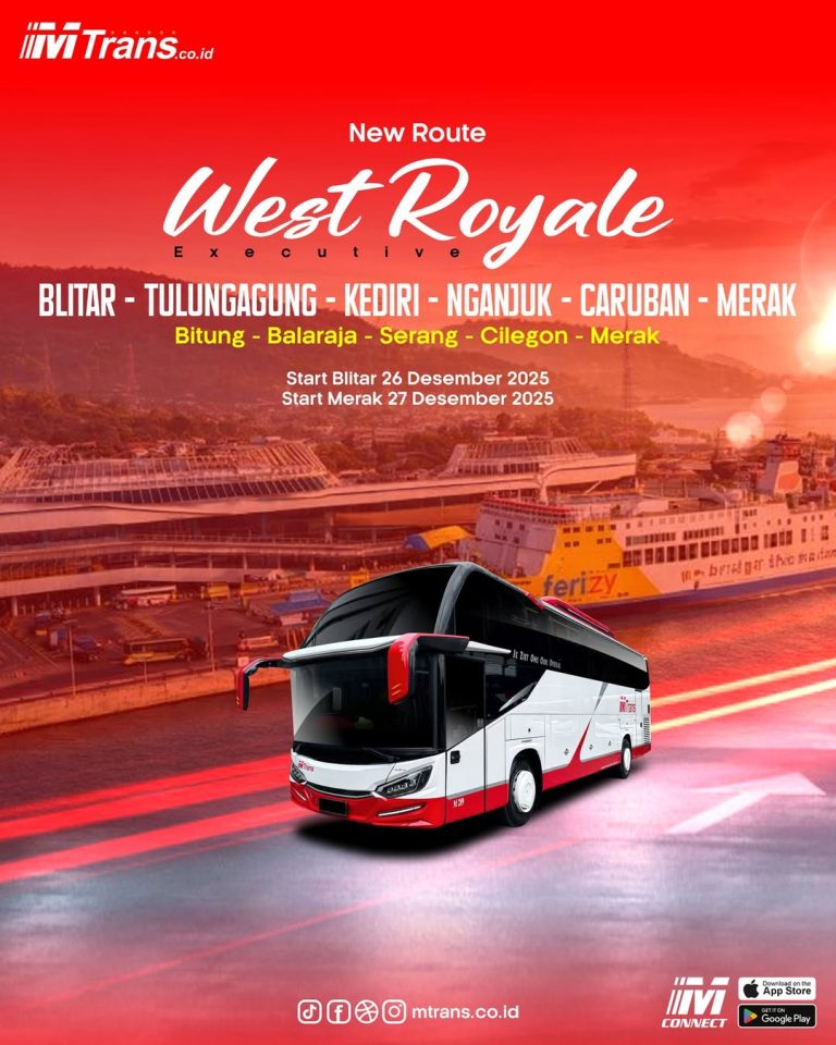 Rute AKAP Baru PO MTrans Layani Blitar – Merak – Mobil Komersial