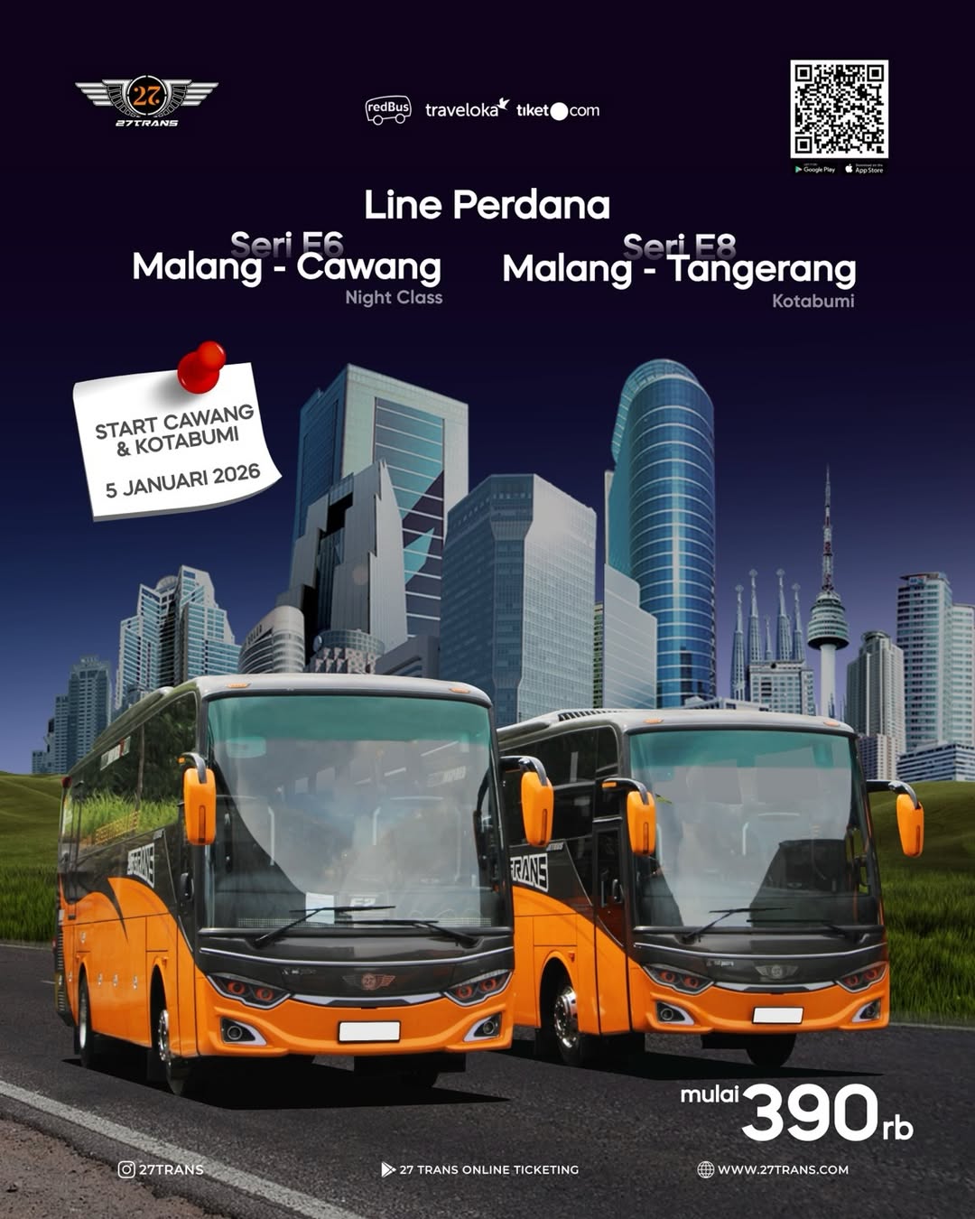 PO 27 Trans Resmi Rilis Rute Baru Malang Menuju Cawang dan Kotabumi ...